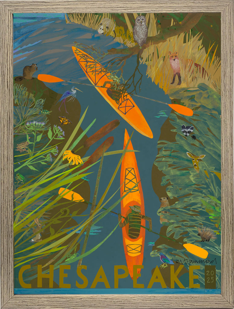 The 2025 Annual Chesapeake Poster, FRAME ONLY V.1 – Nancy Hammond Editions