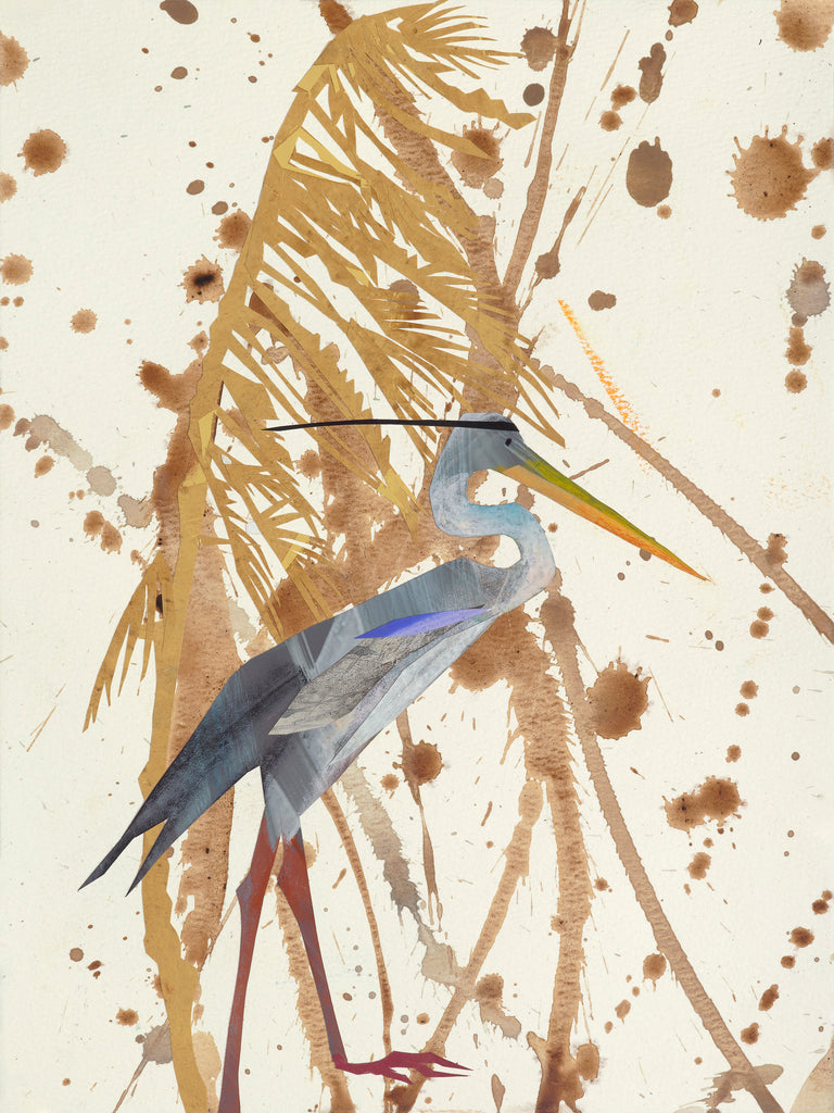 Seagrass and Heron – Nancy Hammond Editions